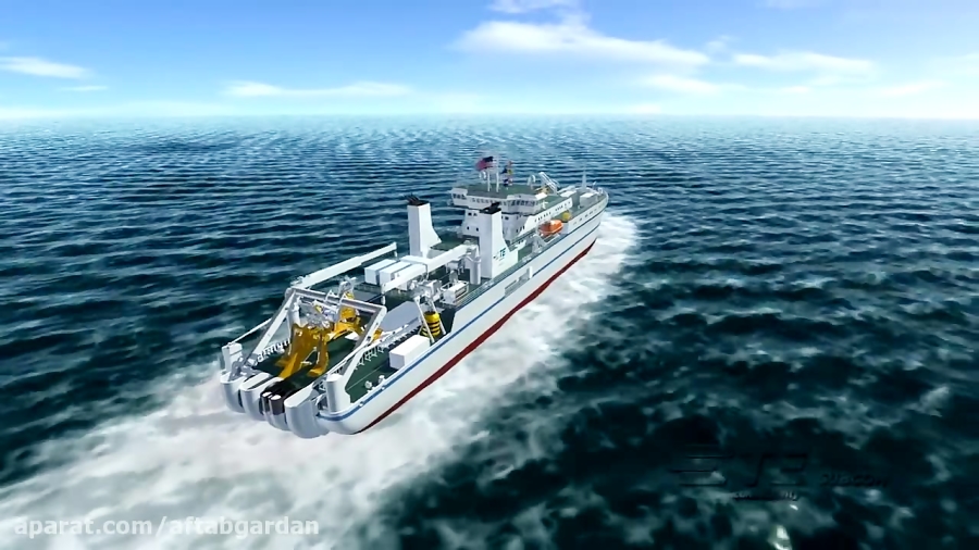 TE SubCom - Repair Animation - Undersea Fiber Optic Cable System