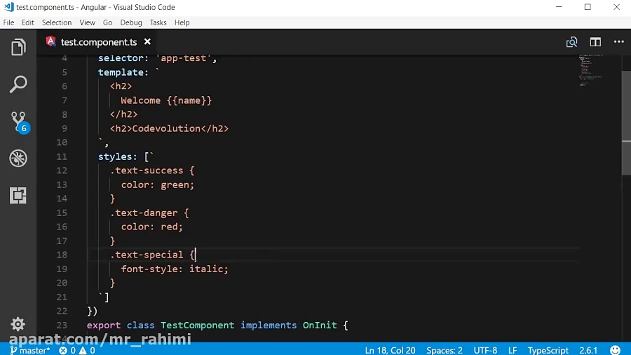 Angular 5 Tutorial - 7 - Class Binding