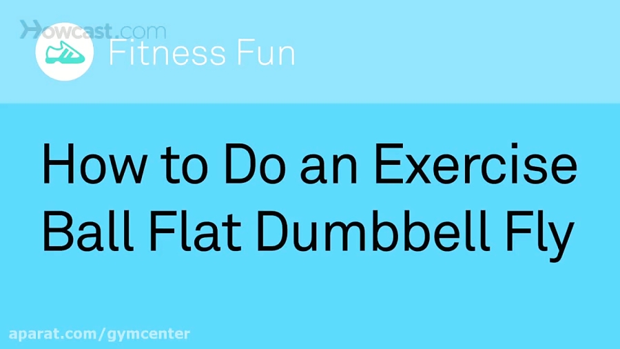 Exercise Ball Flat Dumbbell Fly | Chest Workout