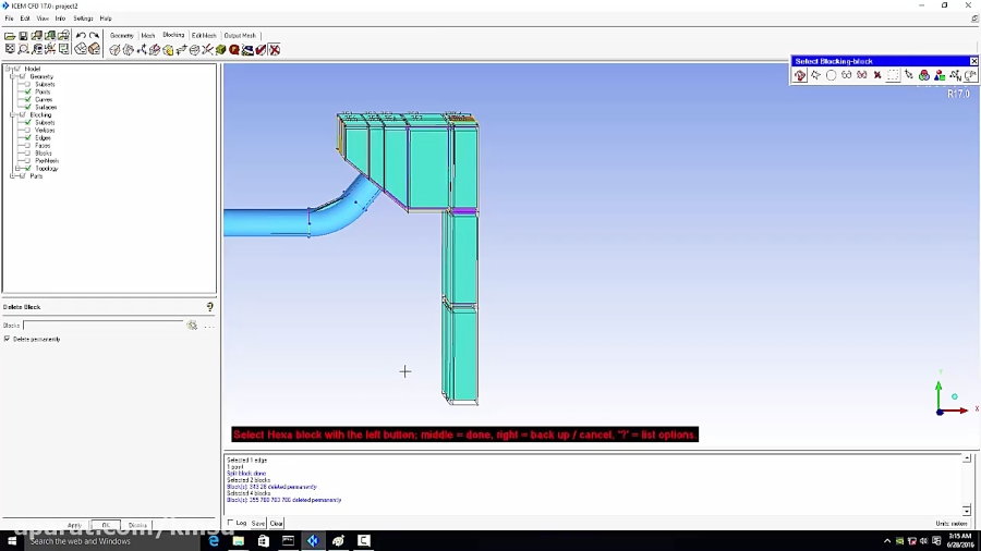 Hexa Meshing tutorial in ICEM CFD