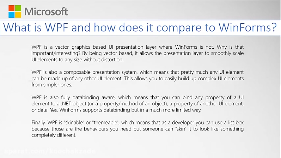 Windows Form Vs WPF Windows