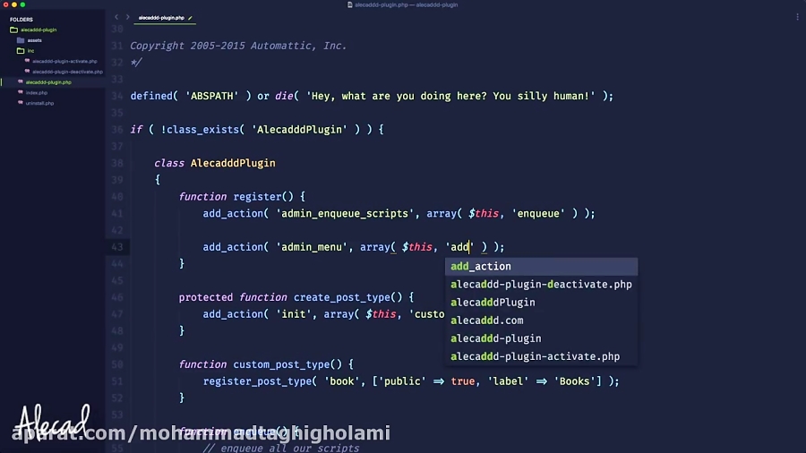WordPress Plugin Development - Part 9 - Settings Link and Admin Pages