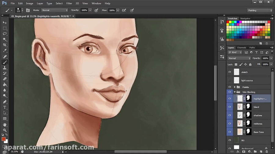 Digital Tutors Methods for Painting Realistic Skin Tone