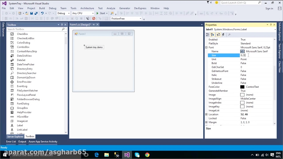 C# Tutorial - How to create a System tray Notification | FoxLearn