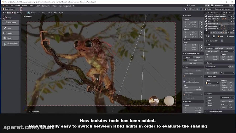 Tree Creature - Blender 2.8 development test
