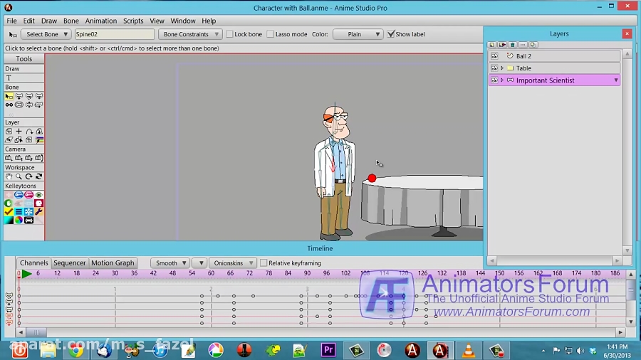 Anime Studio -- Characters interacting with objects