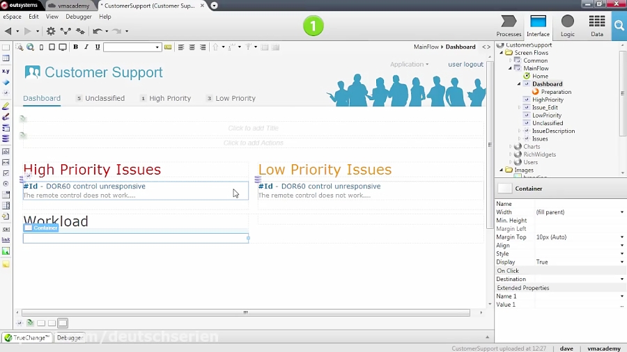 Show Data Using Charts - OutSystems Platform Training