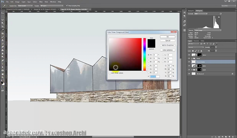 Photoshop Post Production | Architecture Visualization Rendering