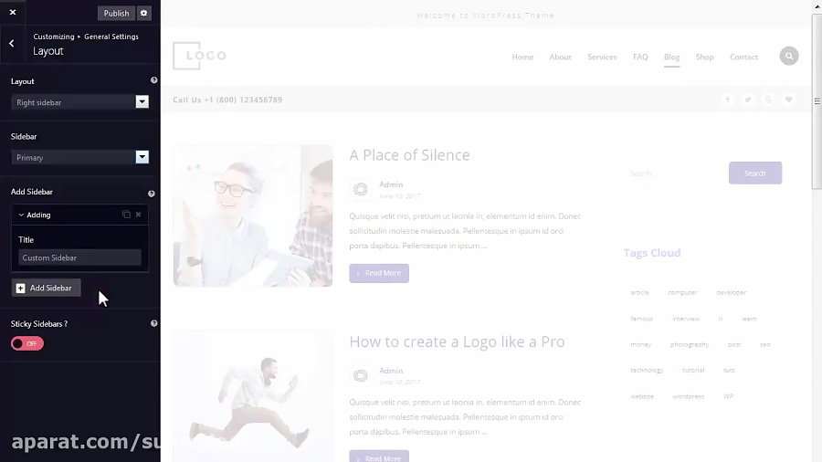 General Settings - Xtra WordPress Theme