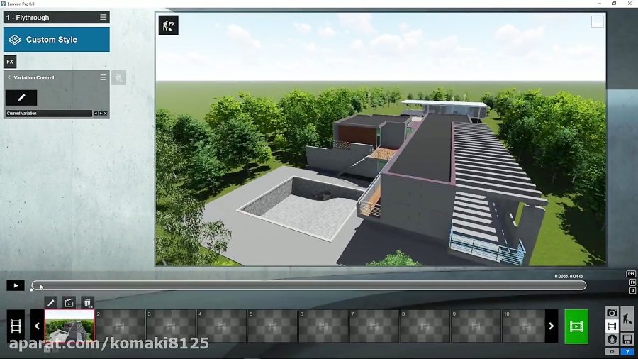 Effects: Scene and Animation - The Variation control effect