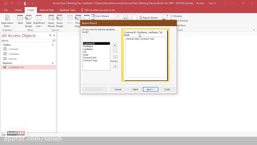 Microsoft Access 2016 Tutorial: Access Reports Made Easy Using Multiple Tables