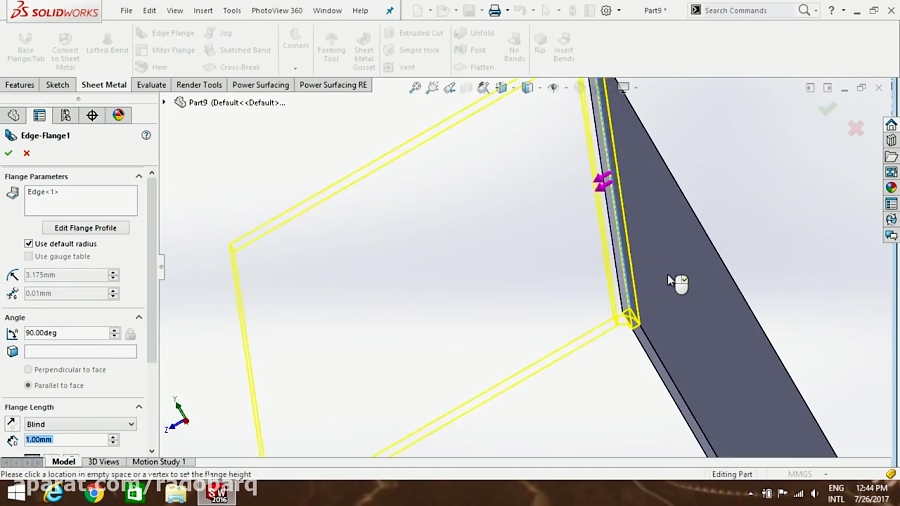 SOLIDWORKS Sheet metal Tutorial | How to make electric control panel by ...