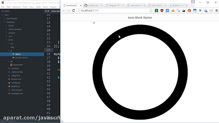 Ionic Framework Tutorial 18- Timer Application - Part 4