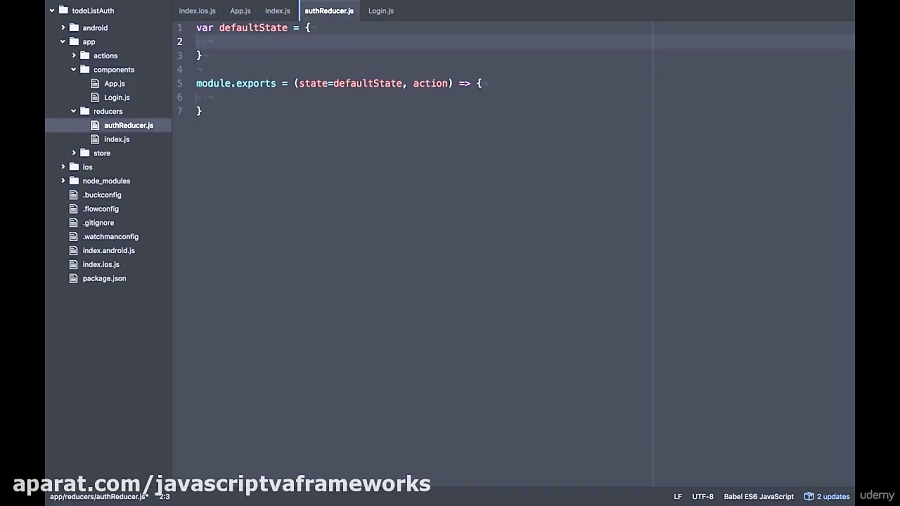 react native Login Flow