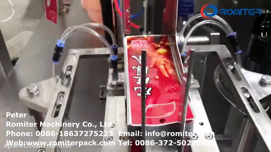 Full Automatic Chicken Snack Plastic Bag Filling and Vacuum Packing ...