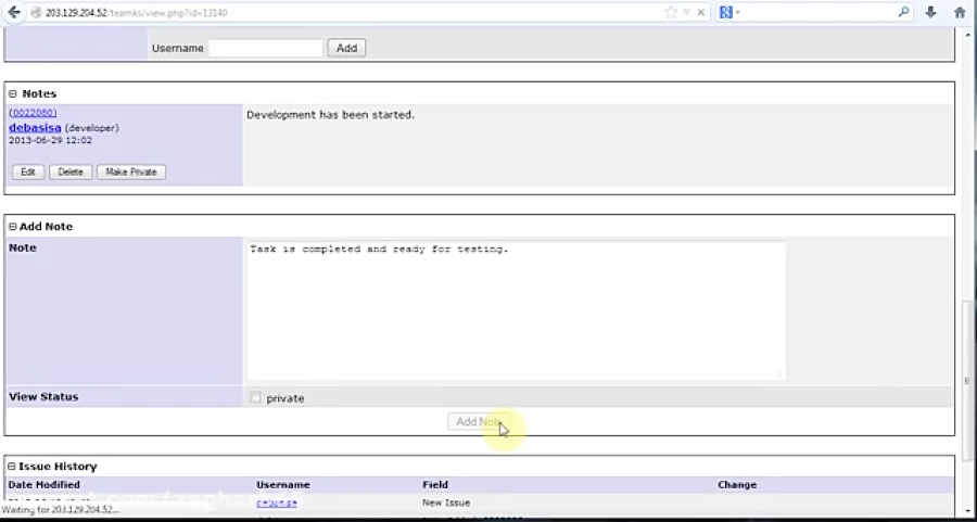 Usage of Mantis as a Bug Tracking System and Project management Tool