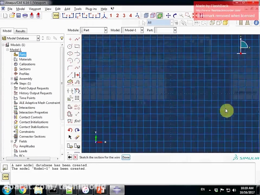 ABAQUS tutorial : Triangular distributed load on an cantilever beam