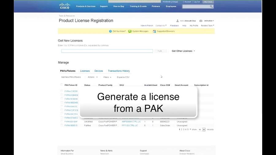 Cisco Meeting Server – Generate a License from a PAK