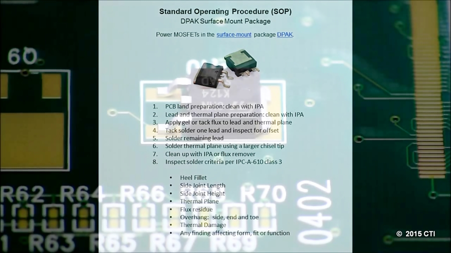 Professional Solder Training - How to: Surface Mount DPAK