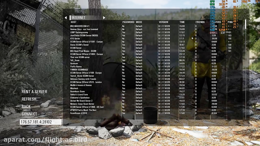 Scum Gameplay - Menu And Options