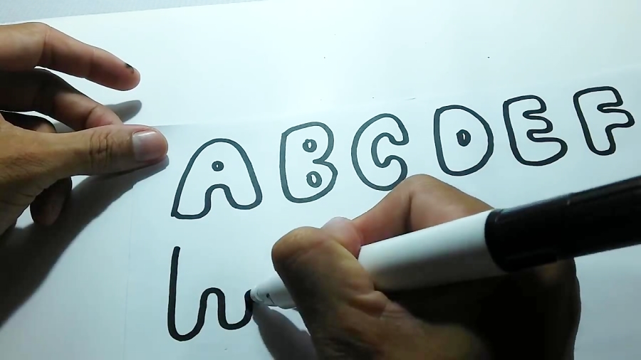 Alphabets Coloring and Drawing, Learn Alphabet ABC for Kids Children