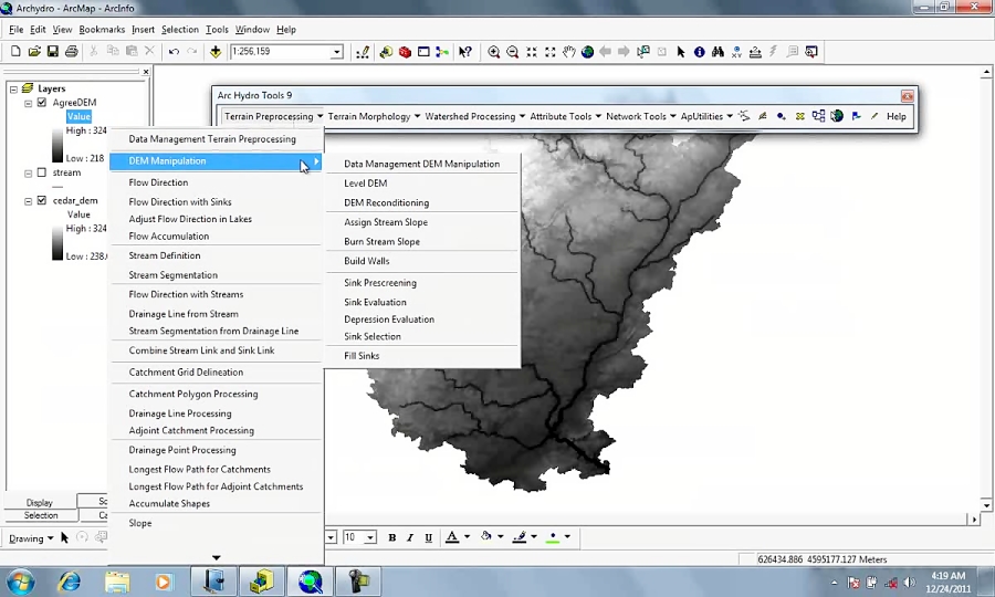 ArcGIS-ArcHydro-Terrain Preprocessing-Fill Sinks (5 of 12)