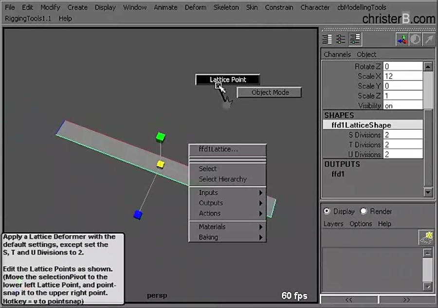 Maya Modeling: Twist Modeling - ReVisited