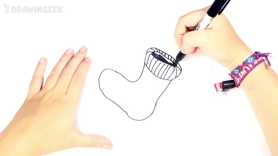How to draw a Sock Step by Step | Sock Drawing Lesson