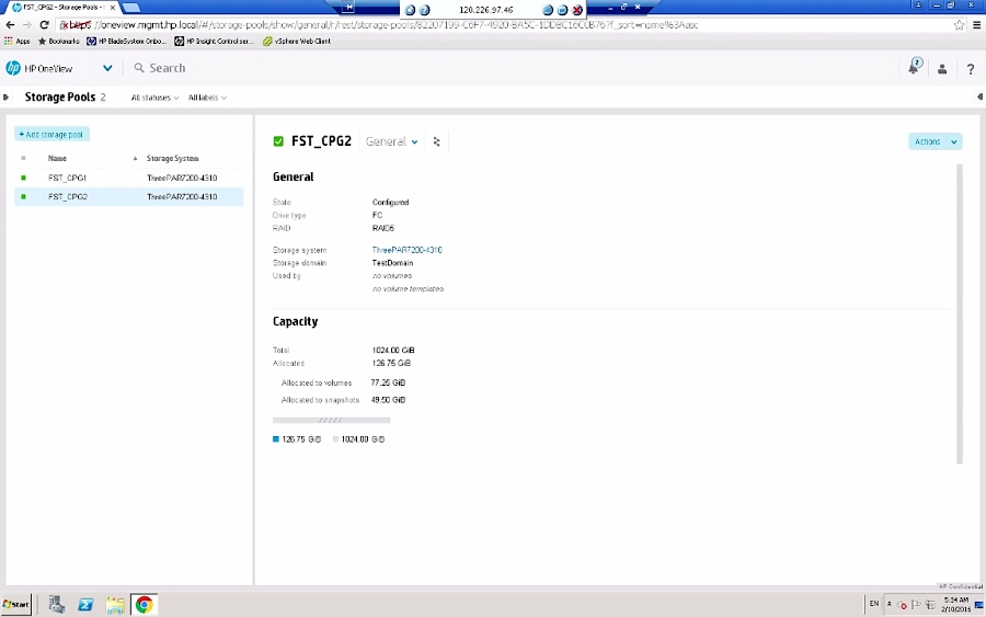 HPE OneView Demo 5 - Managing storage systems