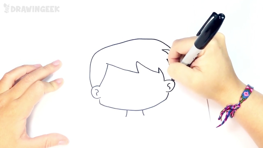 How to draw a Boy's Face | Boy's Face Easy Draw Tutorial