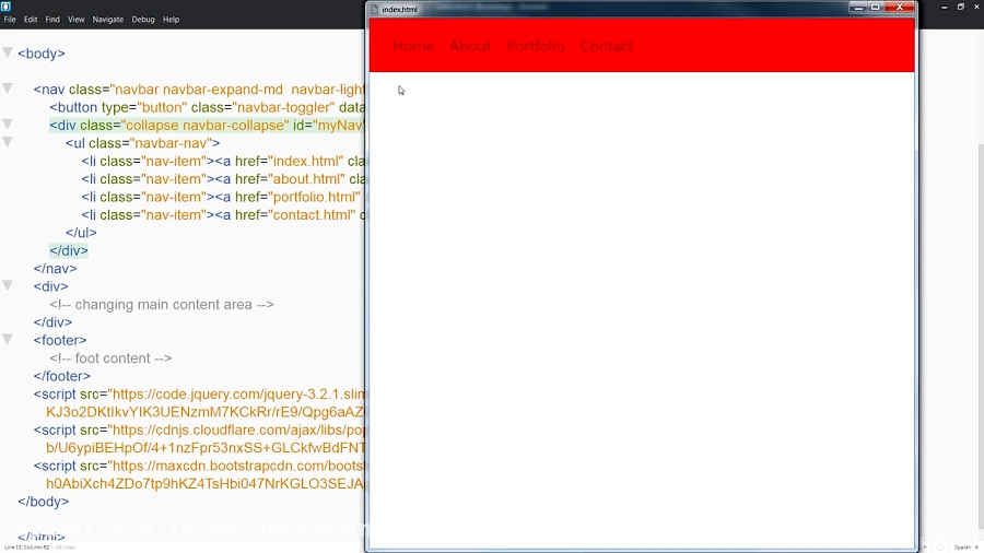 121 Build Footer Structure