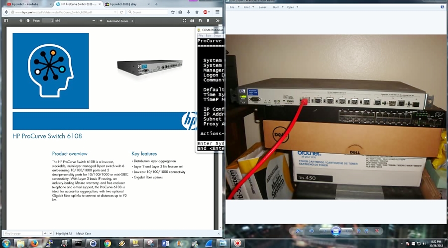 HP Switch Basic Configuration