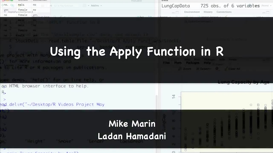 apply() Function in R (R Tutorial 1.14)