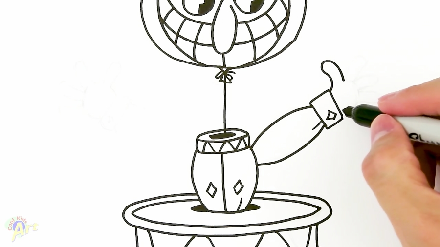 How to Draw Beppi the Clown Balloon | Cuphead