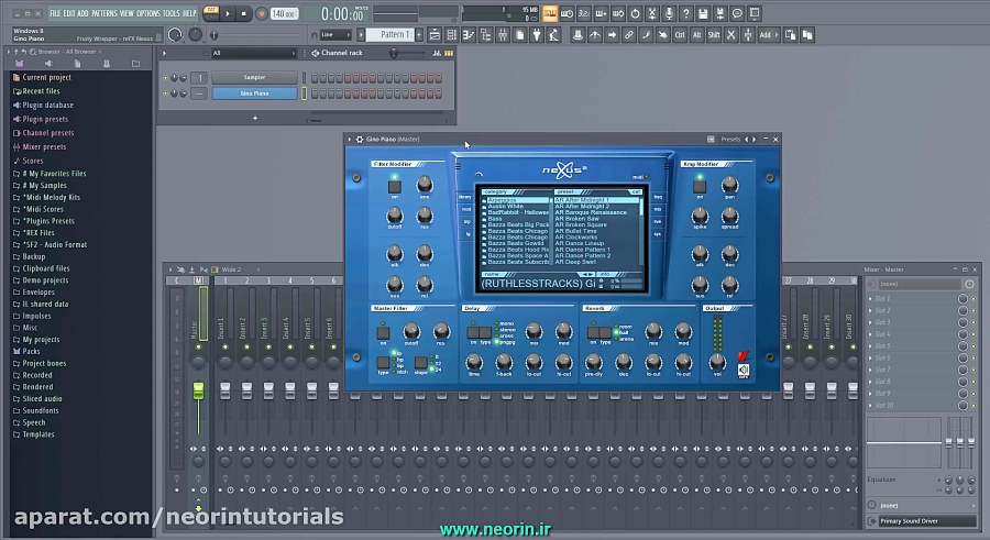 ویدئو آموزش فارسی تکنیک تکرار نت در اف ال استودیو