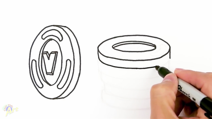 How to Draw V-Bucks | Fortnite