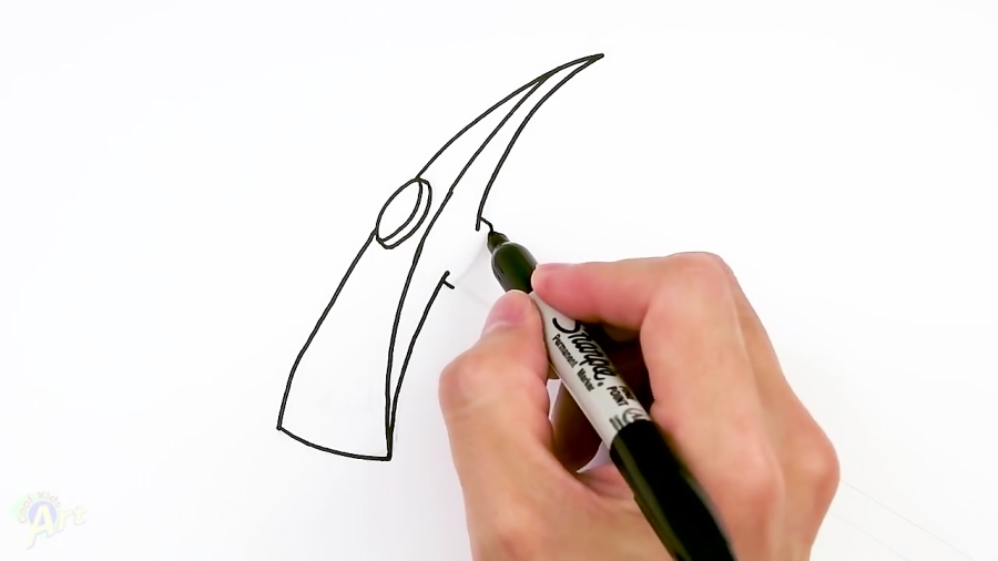 How to Draw Default Pickaxe | Fortnite
