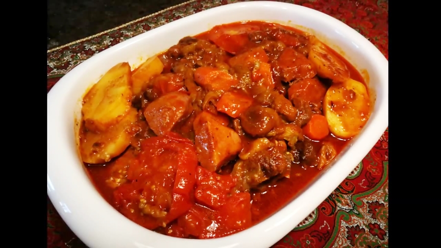 طرز تهیه طاس کباب ،خوشمزه و لذیذ وآسان