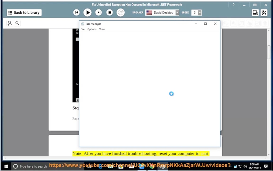 Fix Unhandled Exception has Occurred in Microsoft .NET Framework