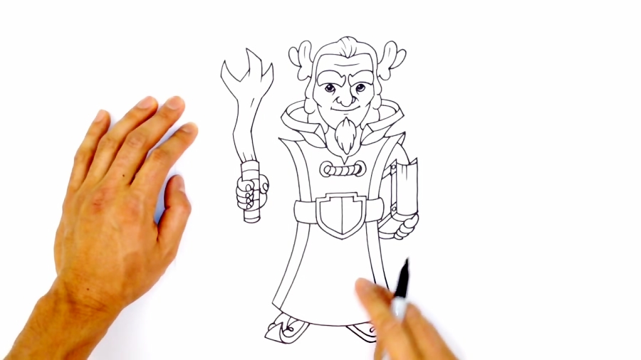 How to Draw Grand Warden | Clash of Clans