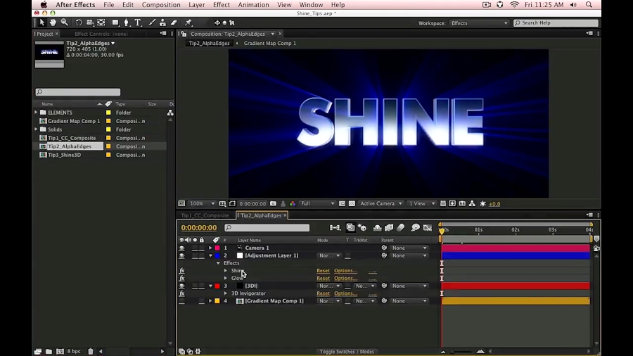 Classic Tutorial | Trapcode Shine Tricks