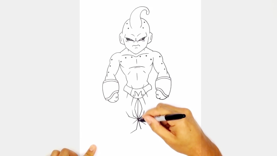 How to Draw Kid Buu | Dragon Ball Z
