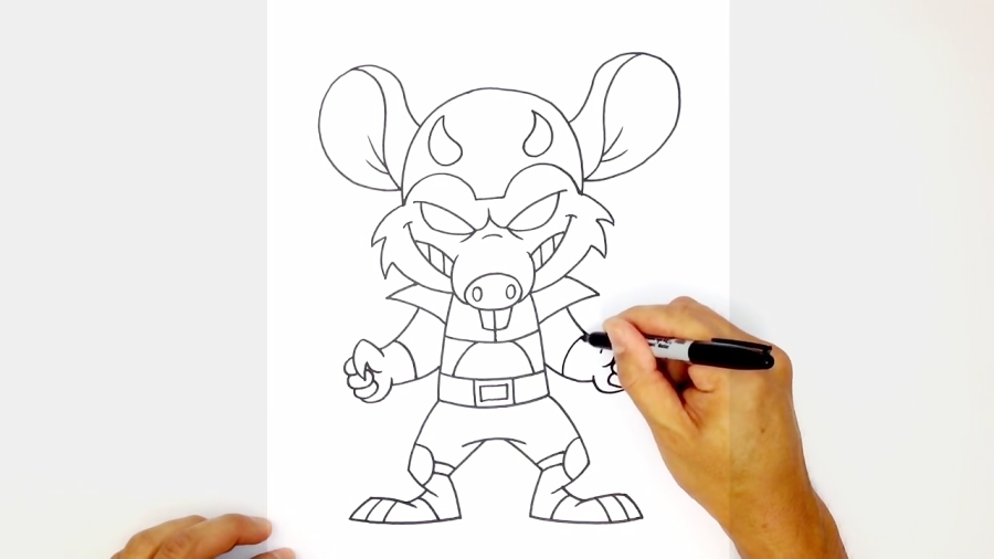 How to Draw a Rat Supervillain | ART CHALLENGE