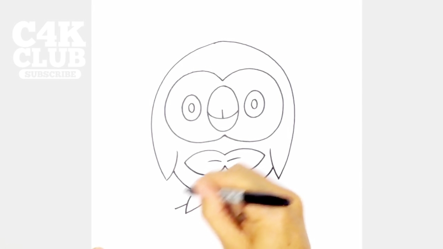 How to Draw Rowlet | Pokemon
