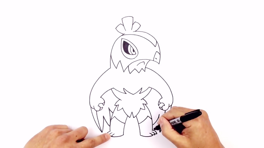 How to Draw Hawlucha | Pokemon