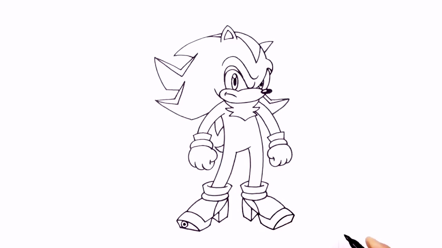 How to Draw Shadow | Sonic the Hedgehog