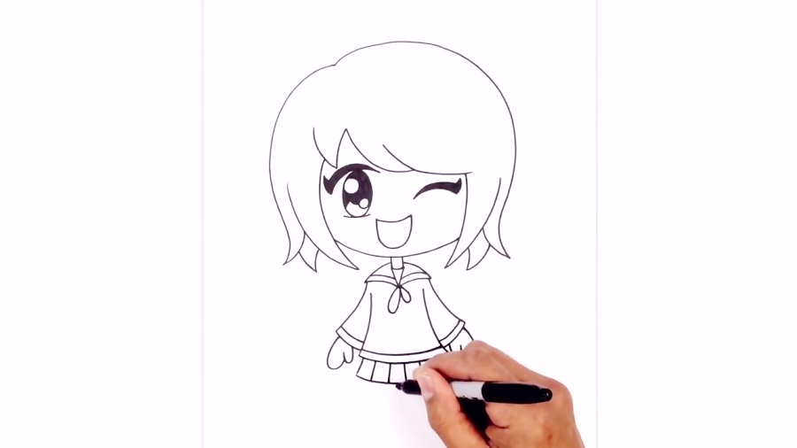 How to Draw Chibi Girl | Drawing Tutorial