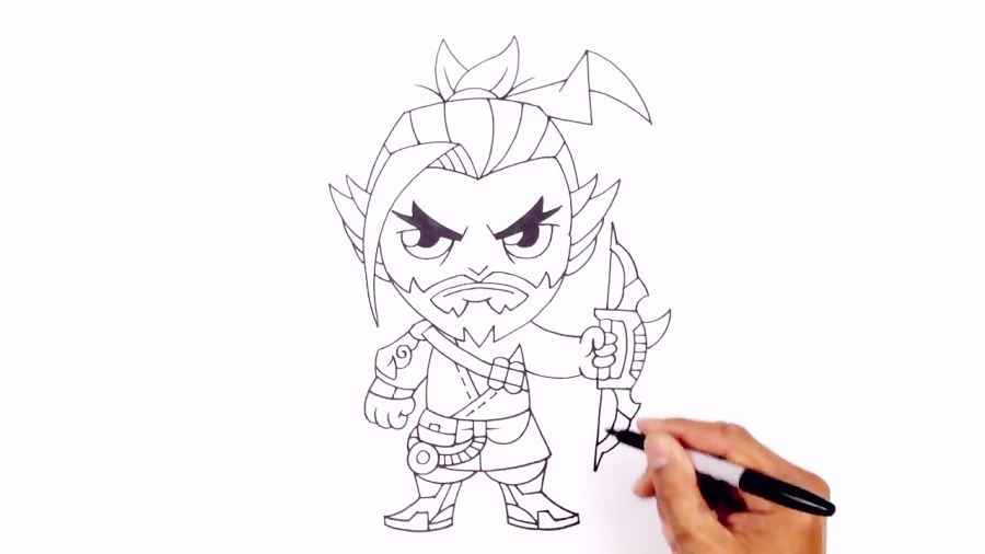 How to Draw Hanzo | Overwatch