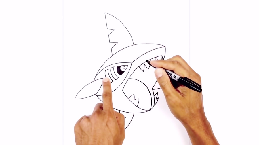 How to Draw Sharpedo | Pokemon
