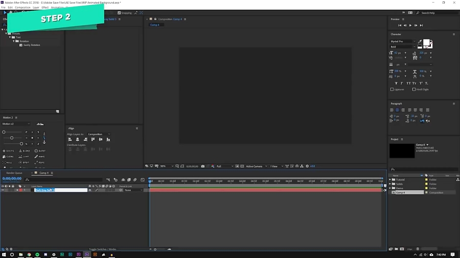 Dynamic Animated Background - After Effects Tutorial